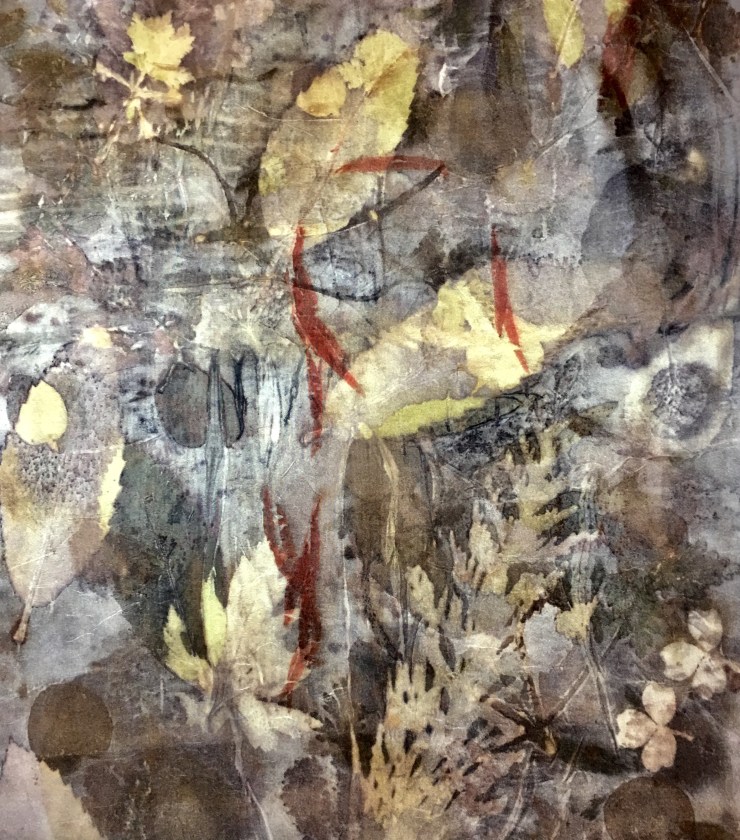 Ecoprint Botanical Print work – Kim McCormack Textiles Artist