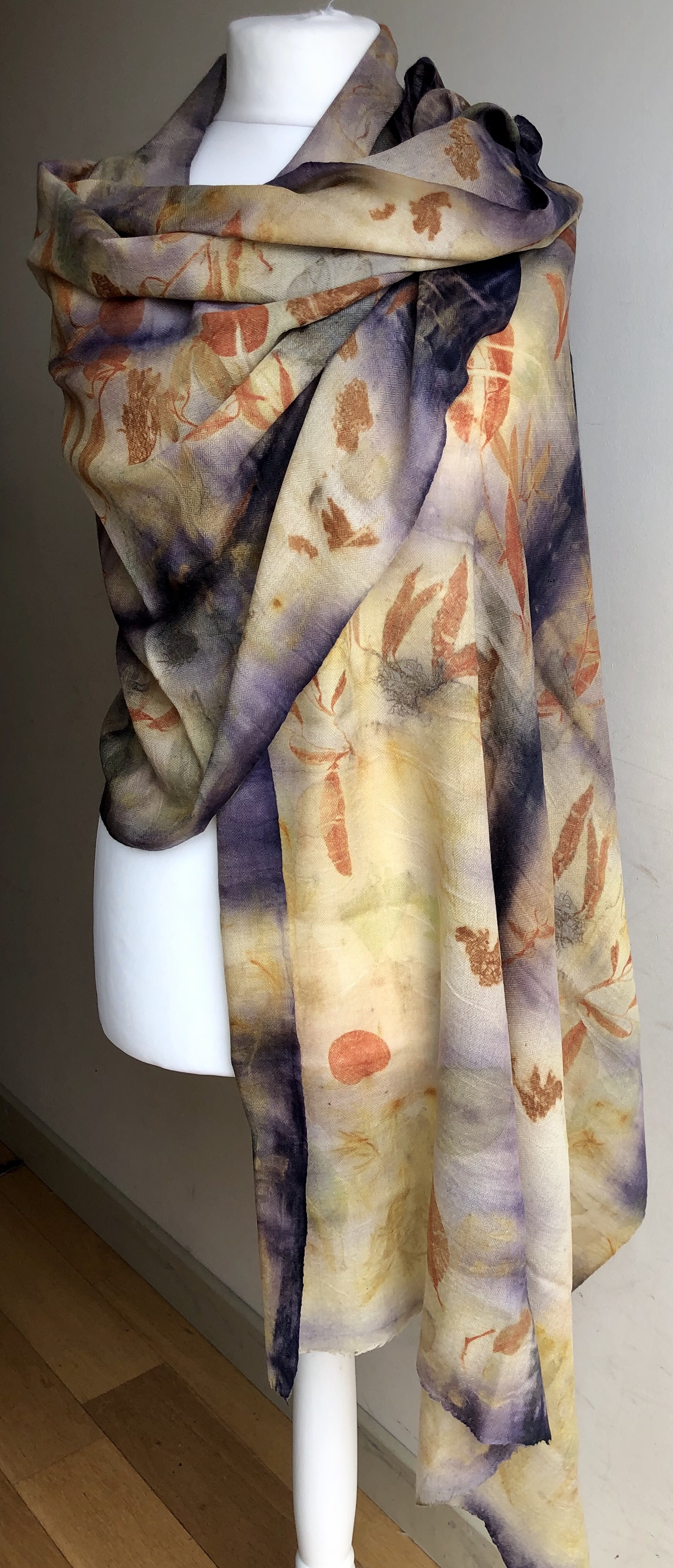 Ecoprint Botanical Print work – Kim McCormack Textiles Artist