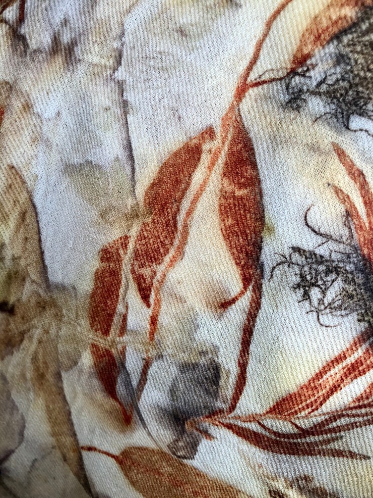 Ecoprint Botanical Print work – Kim McCormack Textiles Artist