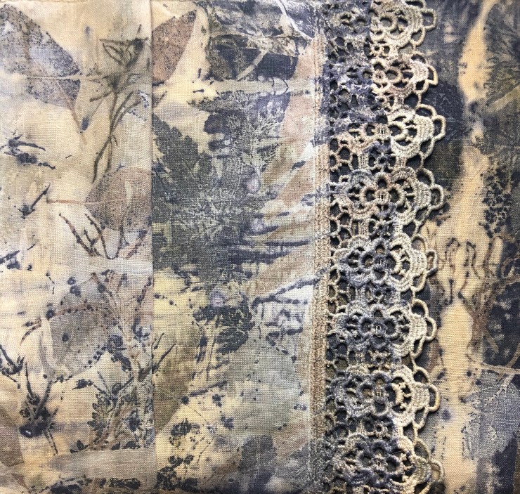 Ecoprint Botanical Print work – Kim McCormack Textiles Artist
