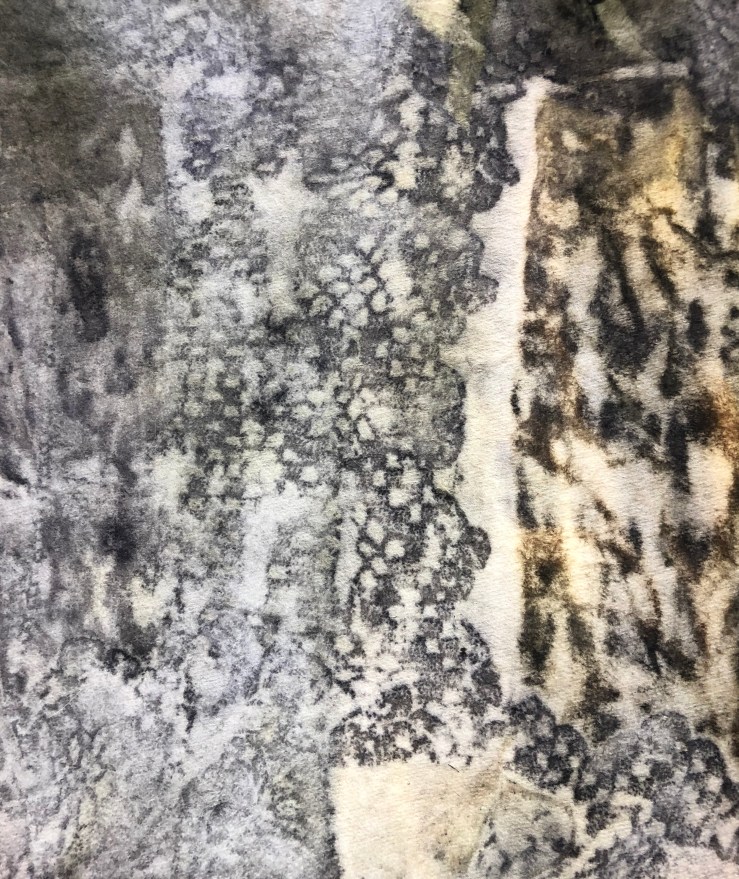 Ecoprint Botanical Print work – Kim McCormack Textiles Artist